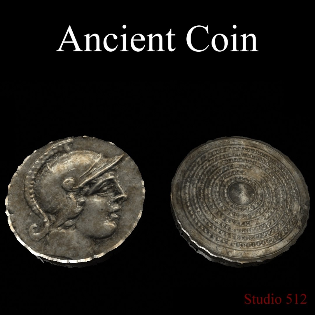 3d model ancient coin