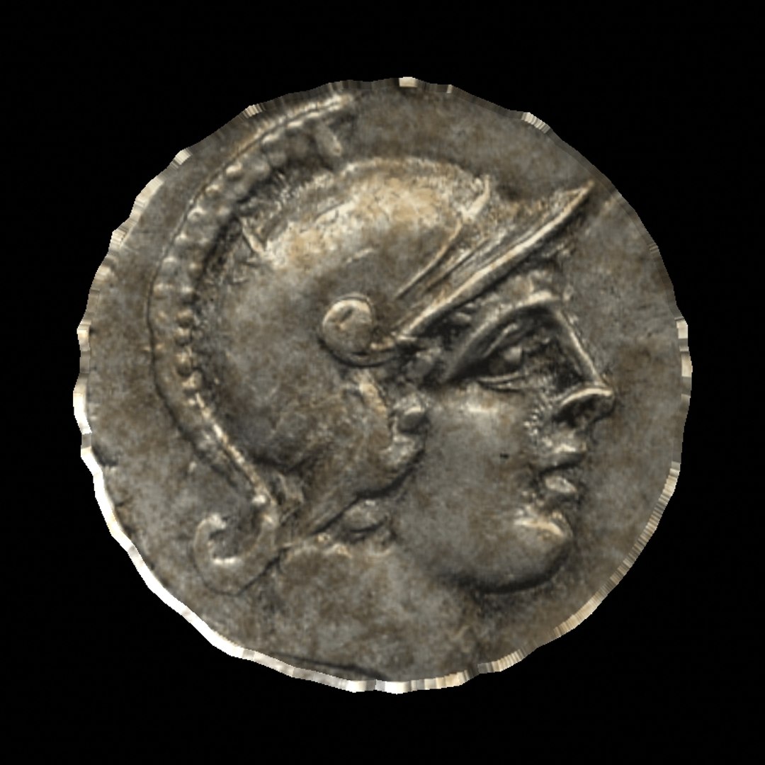 3d model ancient coin