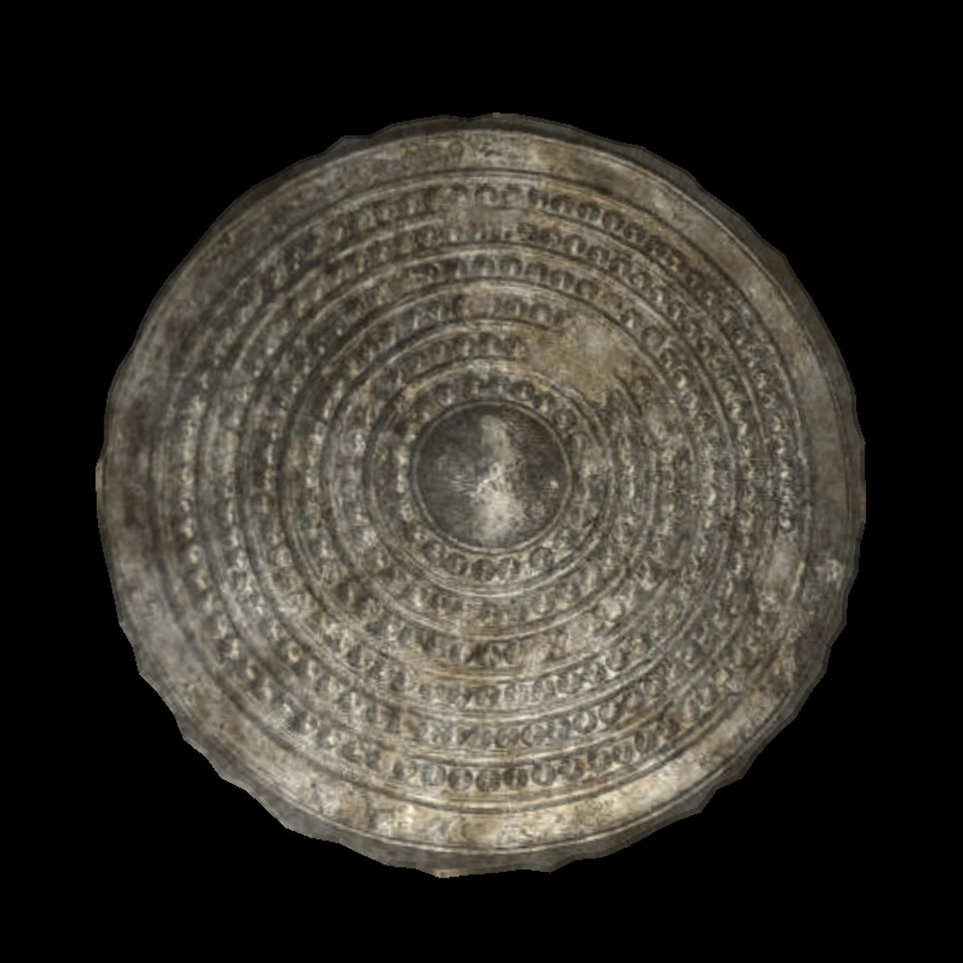 3d model ancient coin