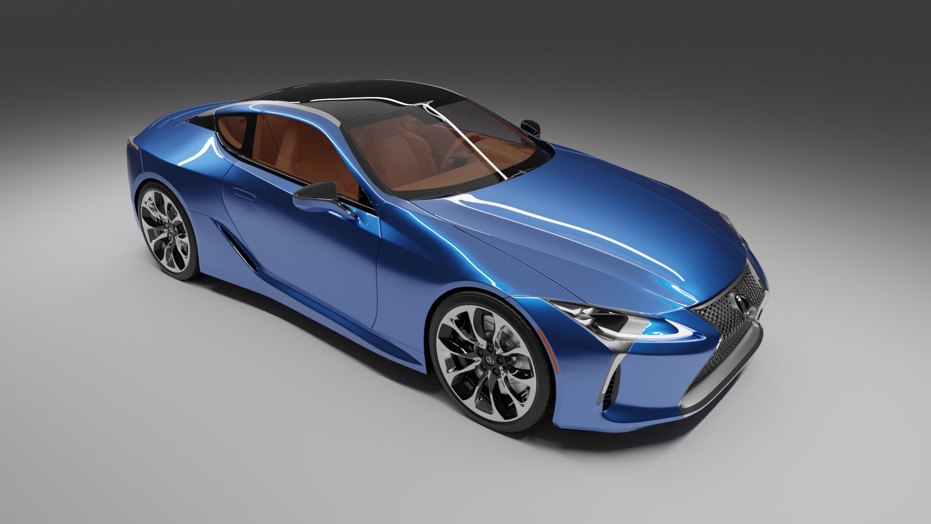 LEXUS LC 500 ULTRASONIC BLUE MICA 3D Model - TurboSquid 2512450