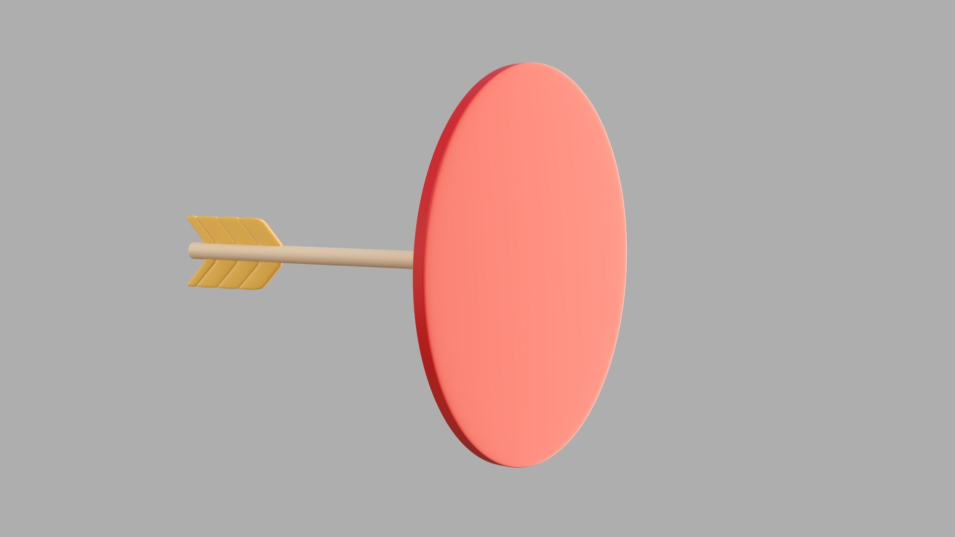 3D Arrow Target Red Model - TurboSquid 2378260