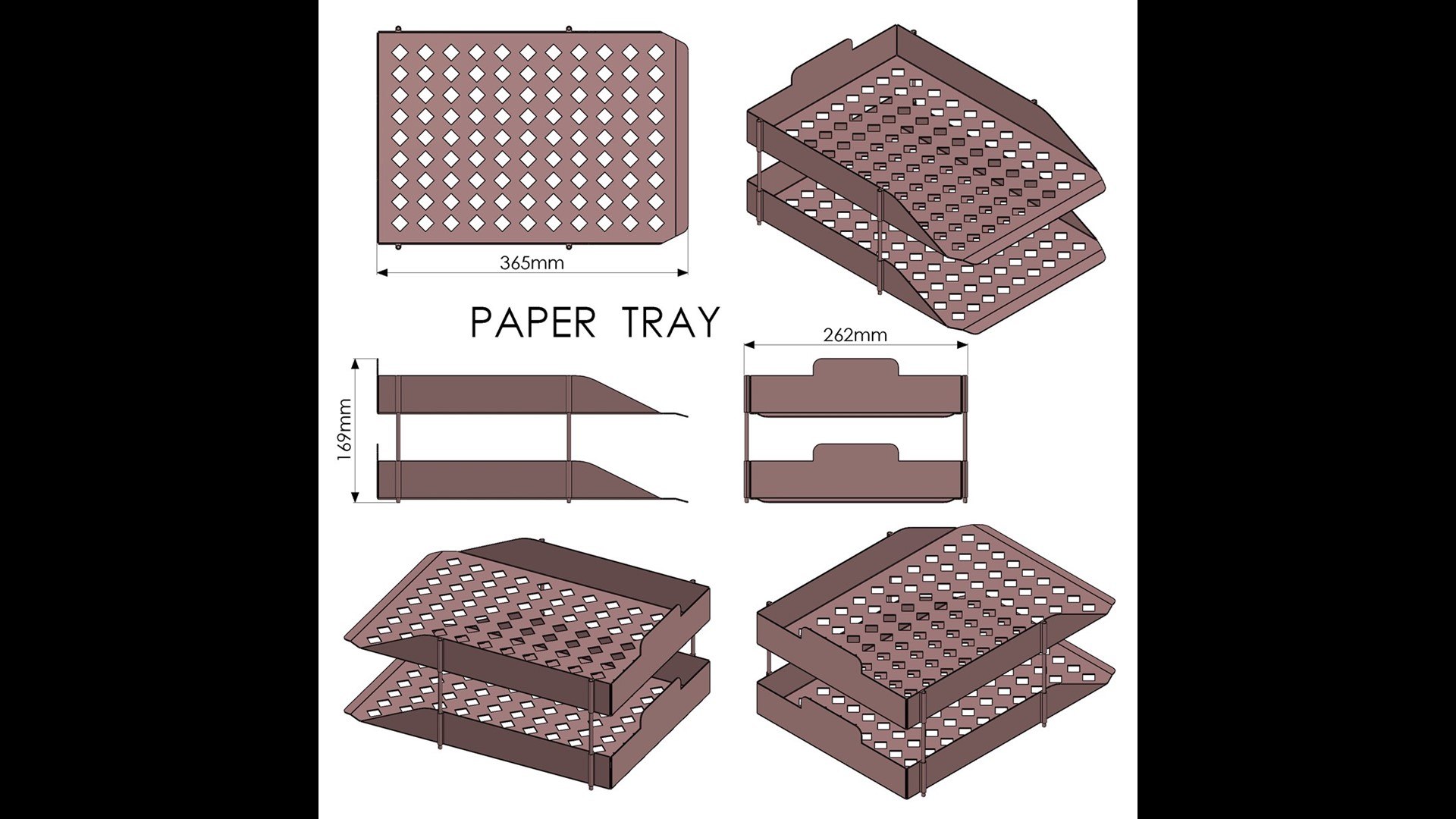 Paper Tray 3D - TurboSquid 2238511