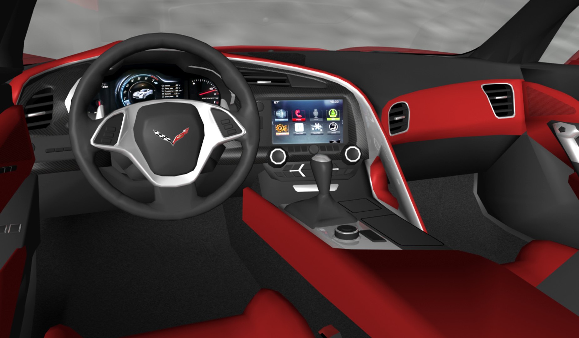 Chevrolet Corvette C7 Stingray 3D Model - TurboSquid 1361766