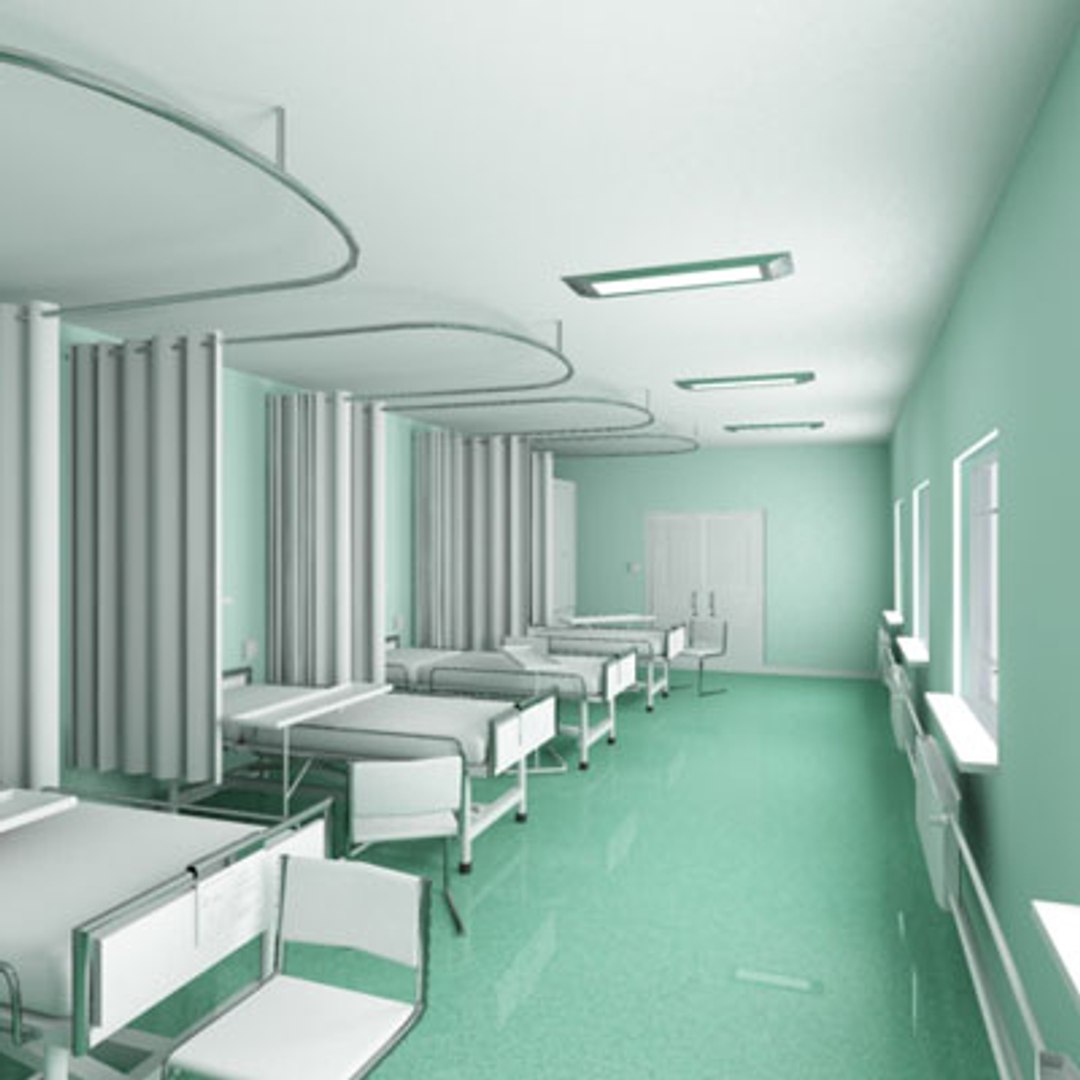 surgery room isolation ward 3d model