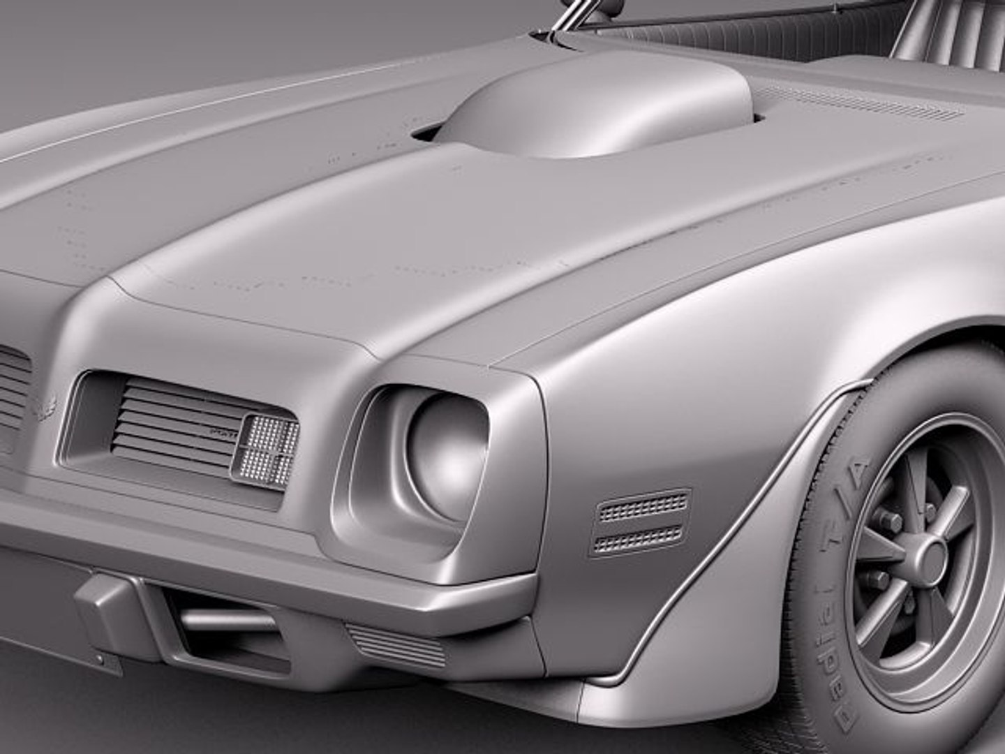3d pontiac firebird trans car