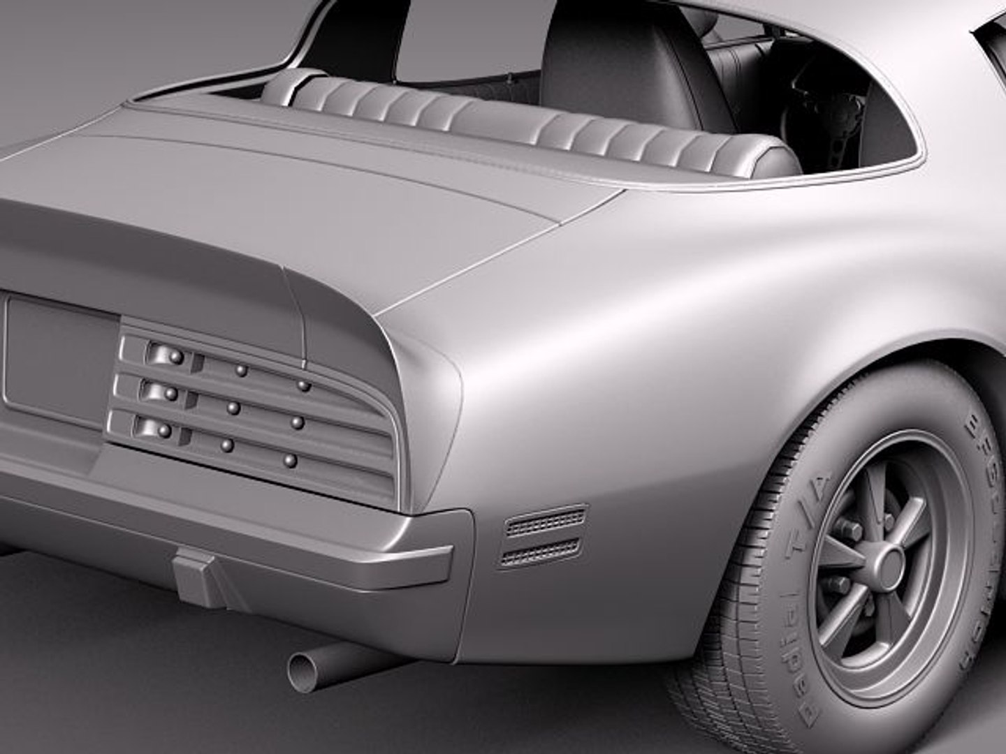 3d pontiac firebird trans car