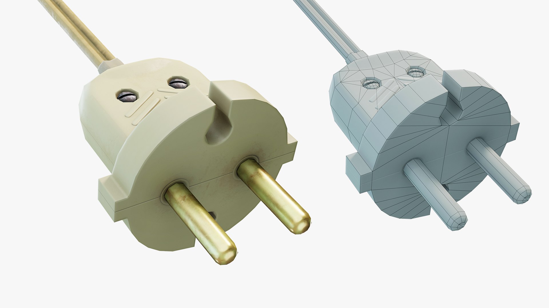 Electrical Plug Type C Old 3D Model - TurboSquid 2276469