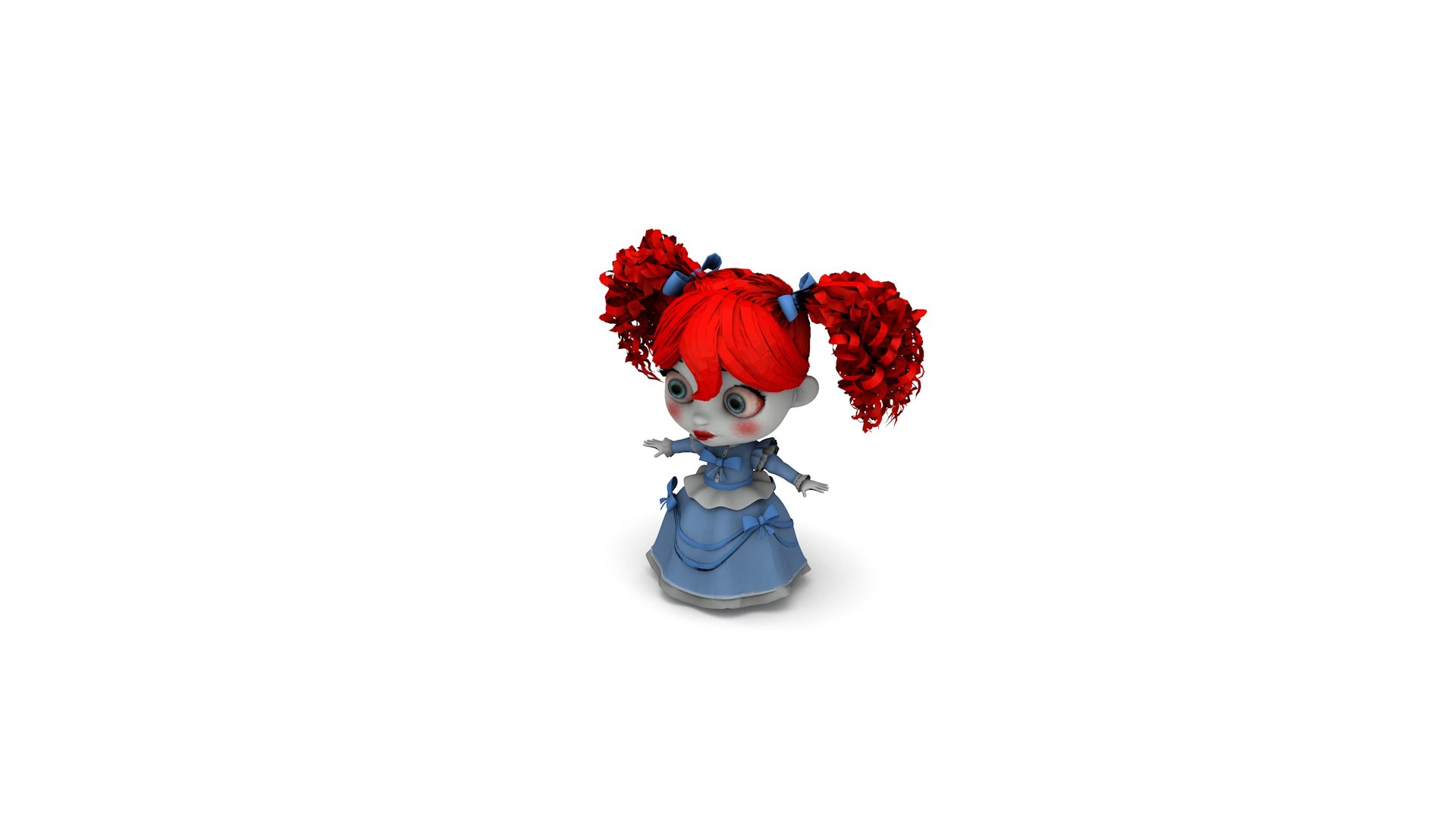 3D Poppy Doll - TurboSquid 2082381