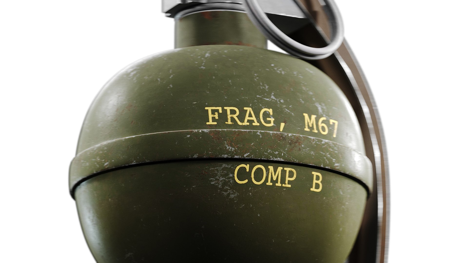 Grenade M67 3D Model - TurboSquid 2338000