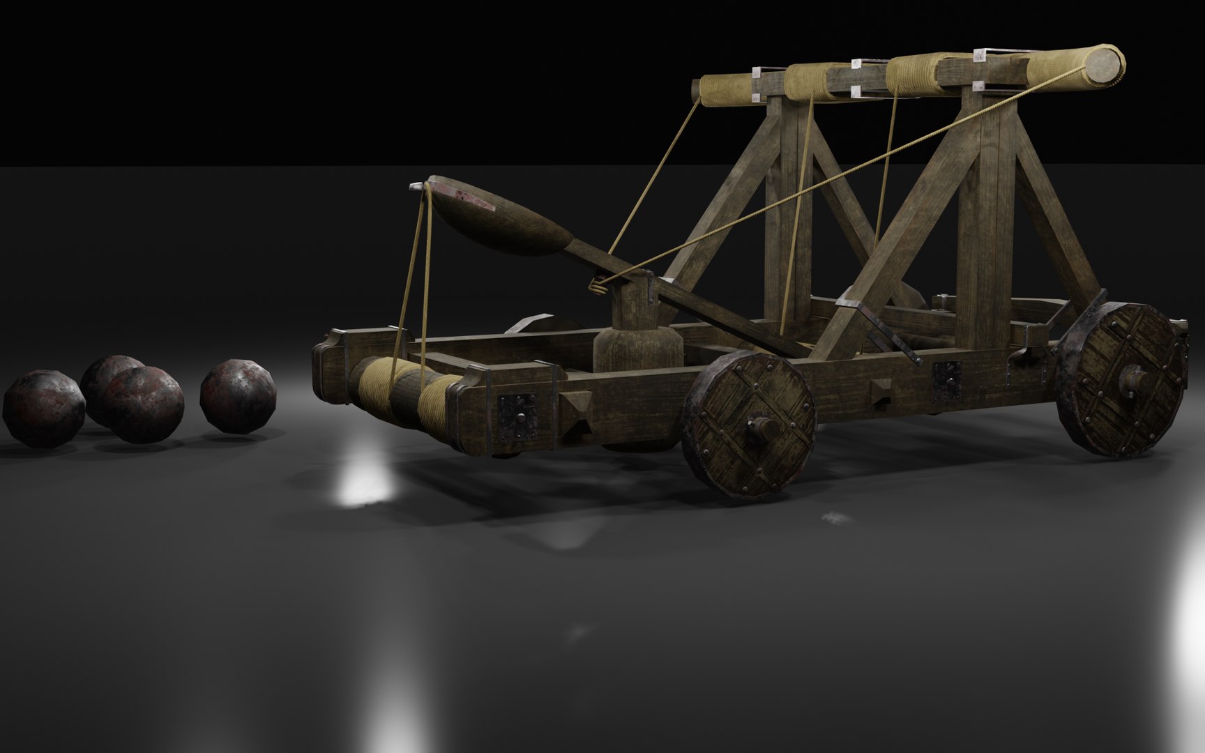 3D Medieval Catapult Model - TurboSquid 1816164