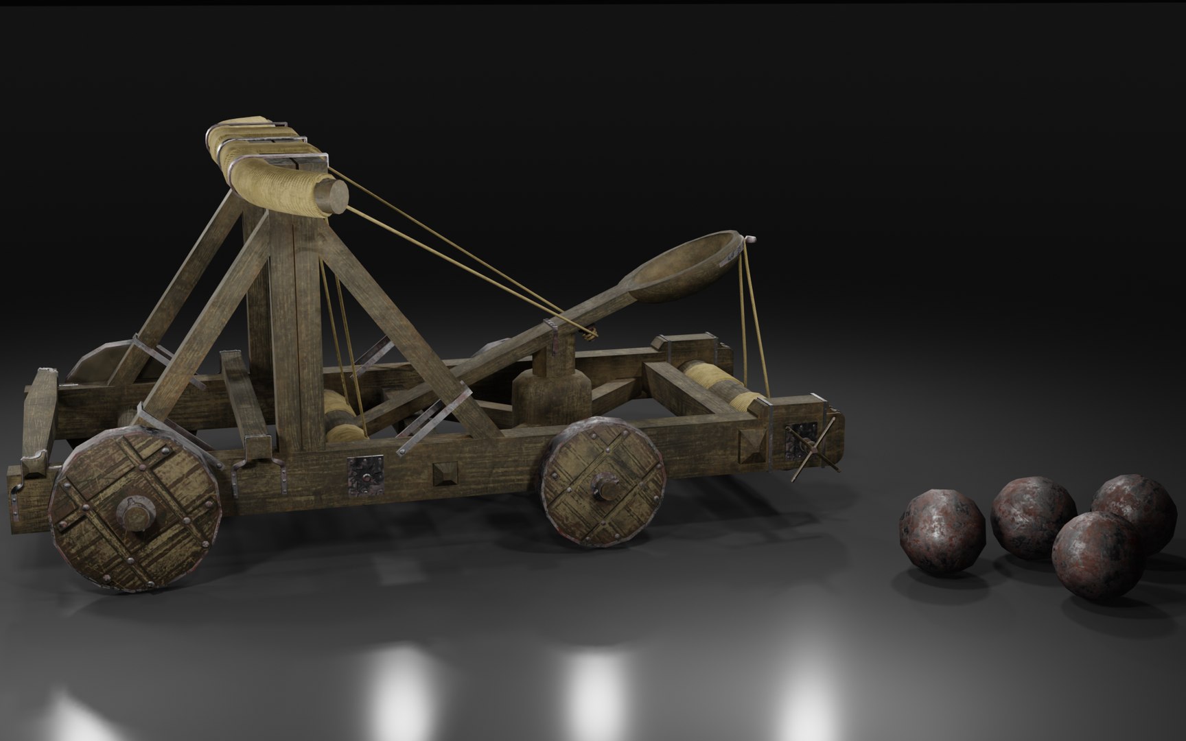 3D Medieval Catapult Model - TurboSquid 1816164