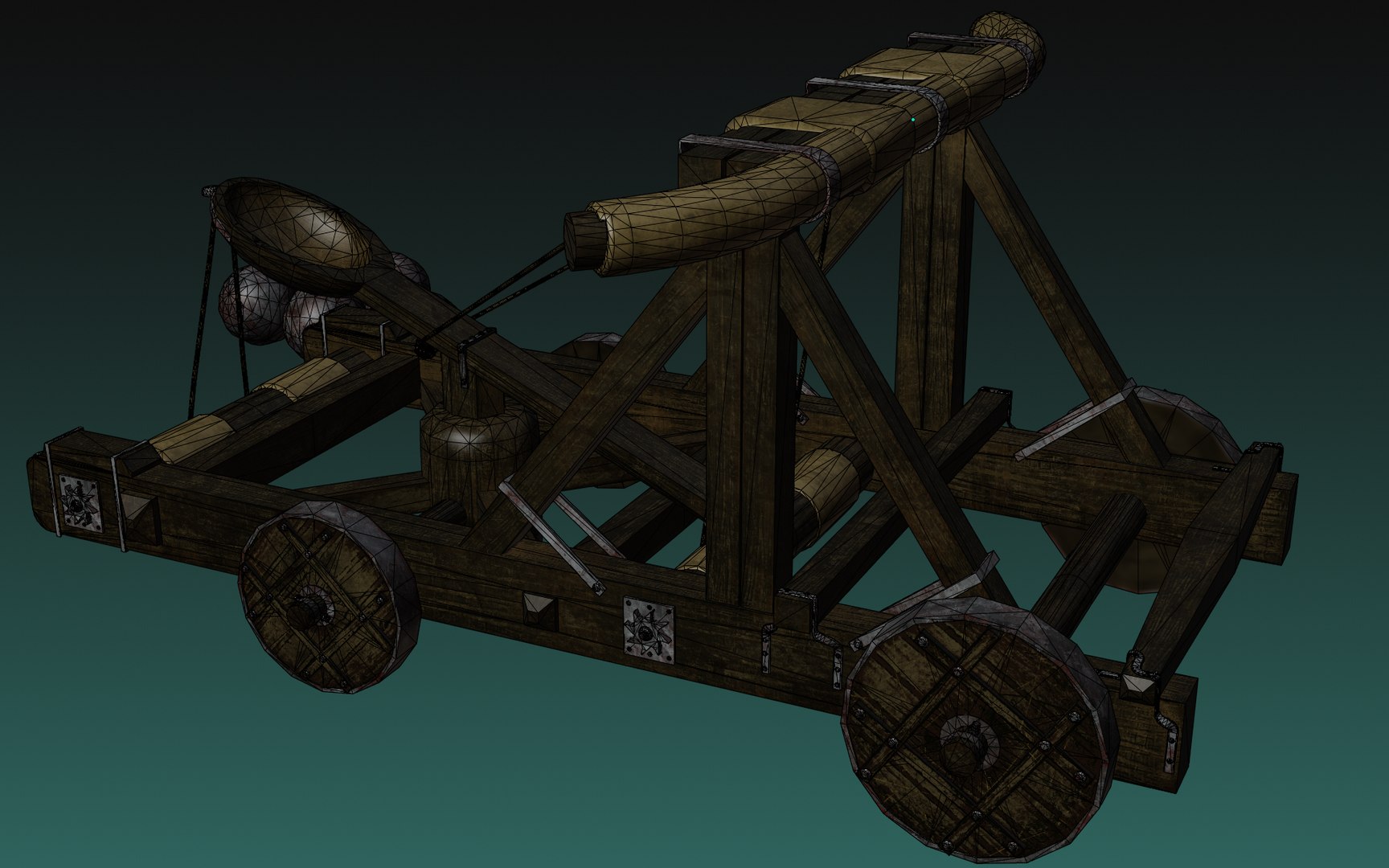 3D Medieval Catapult Model - TurboSquid 1816164