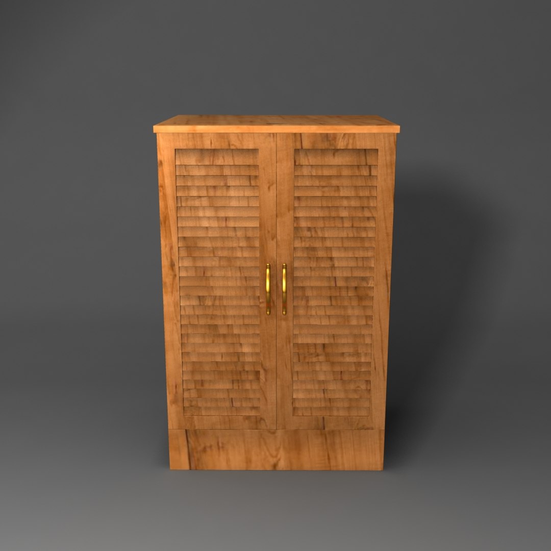 Shoe Cabinet Storage 3d Obj