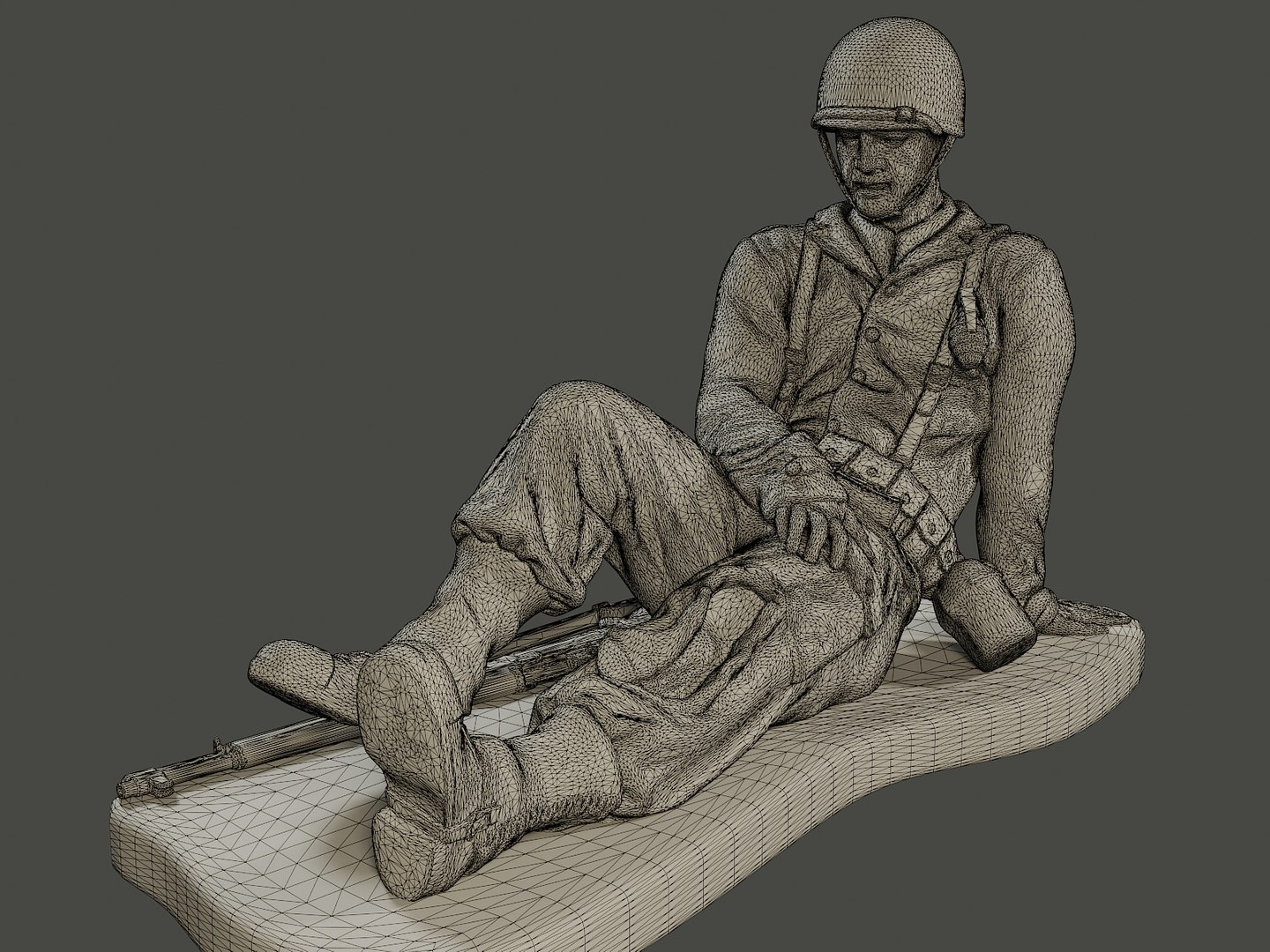 3D Model American Soldier Ww2 Medic - TurboSquid 1586913