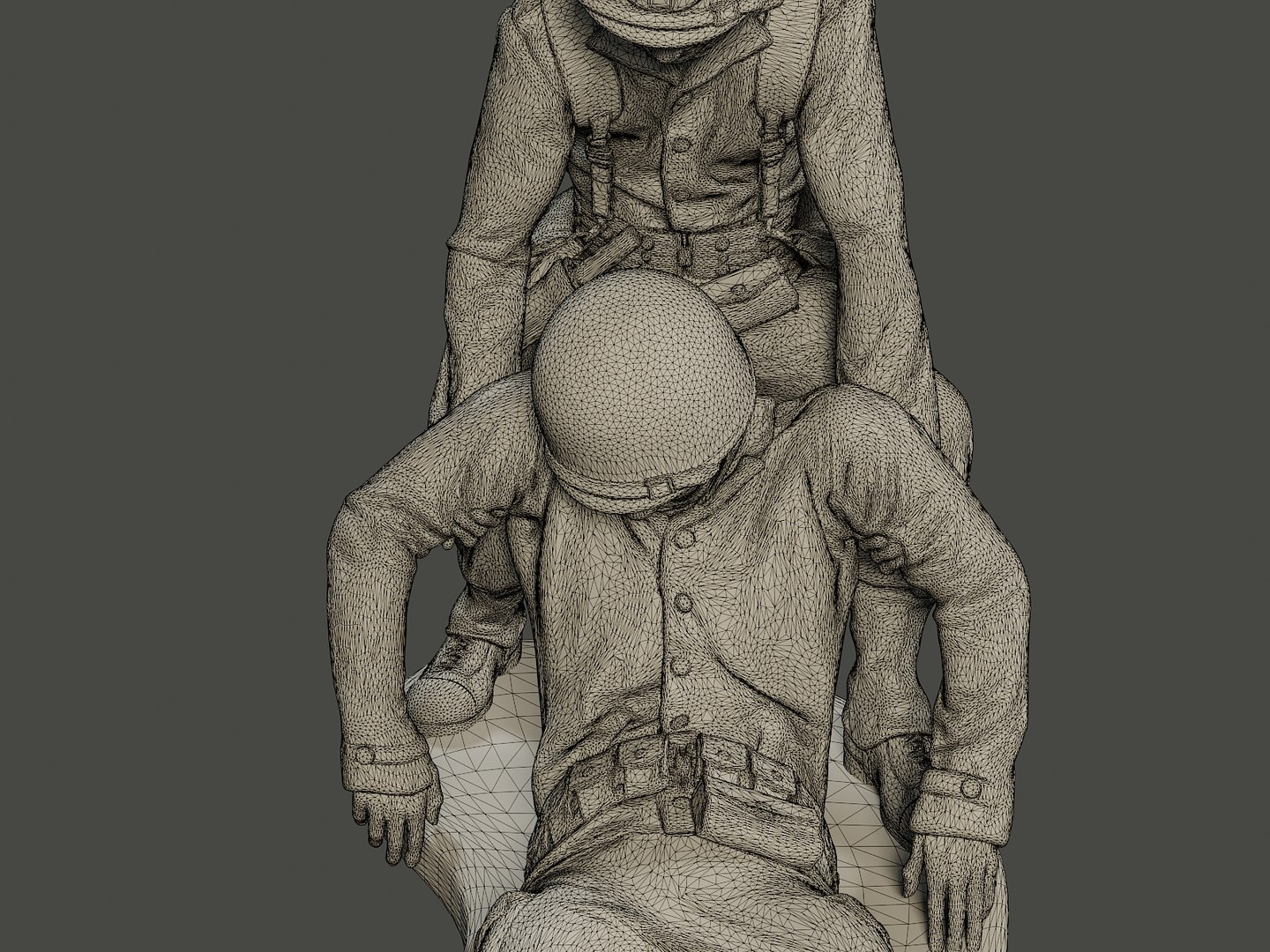 3D Model American Soldier Ww2 Medic - TurboSquid 1586913