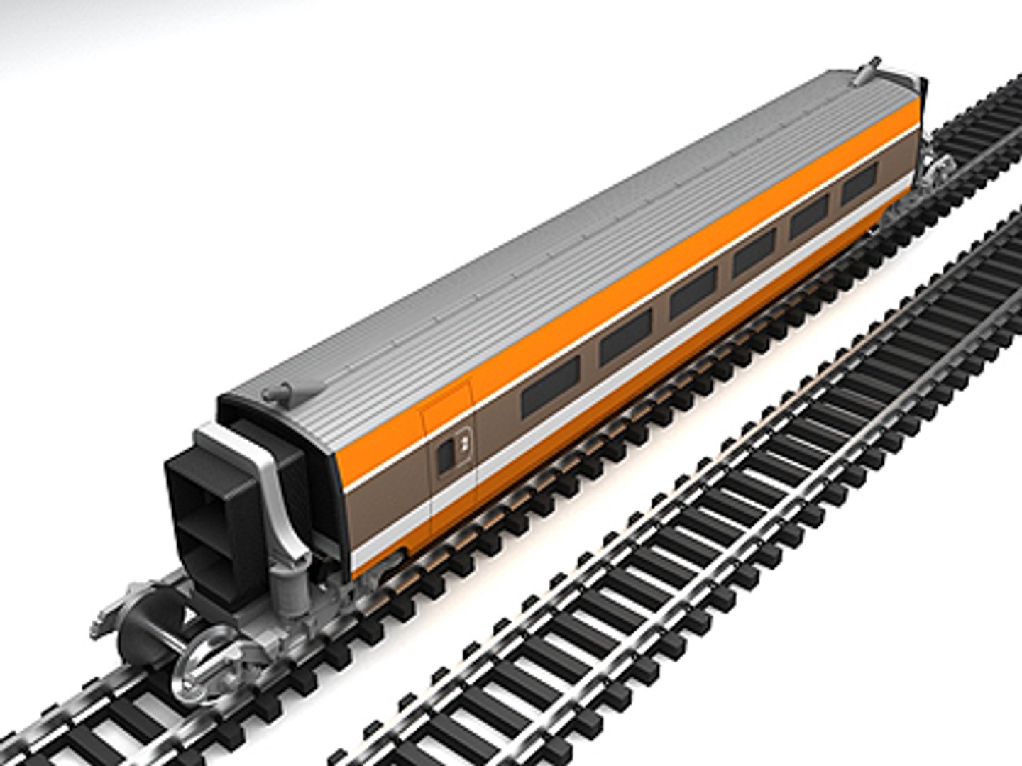 3d Tgv High-speed Train Intermediate Model