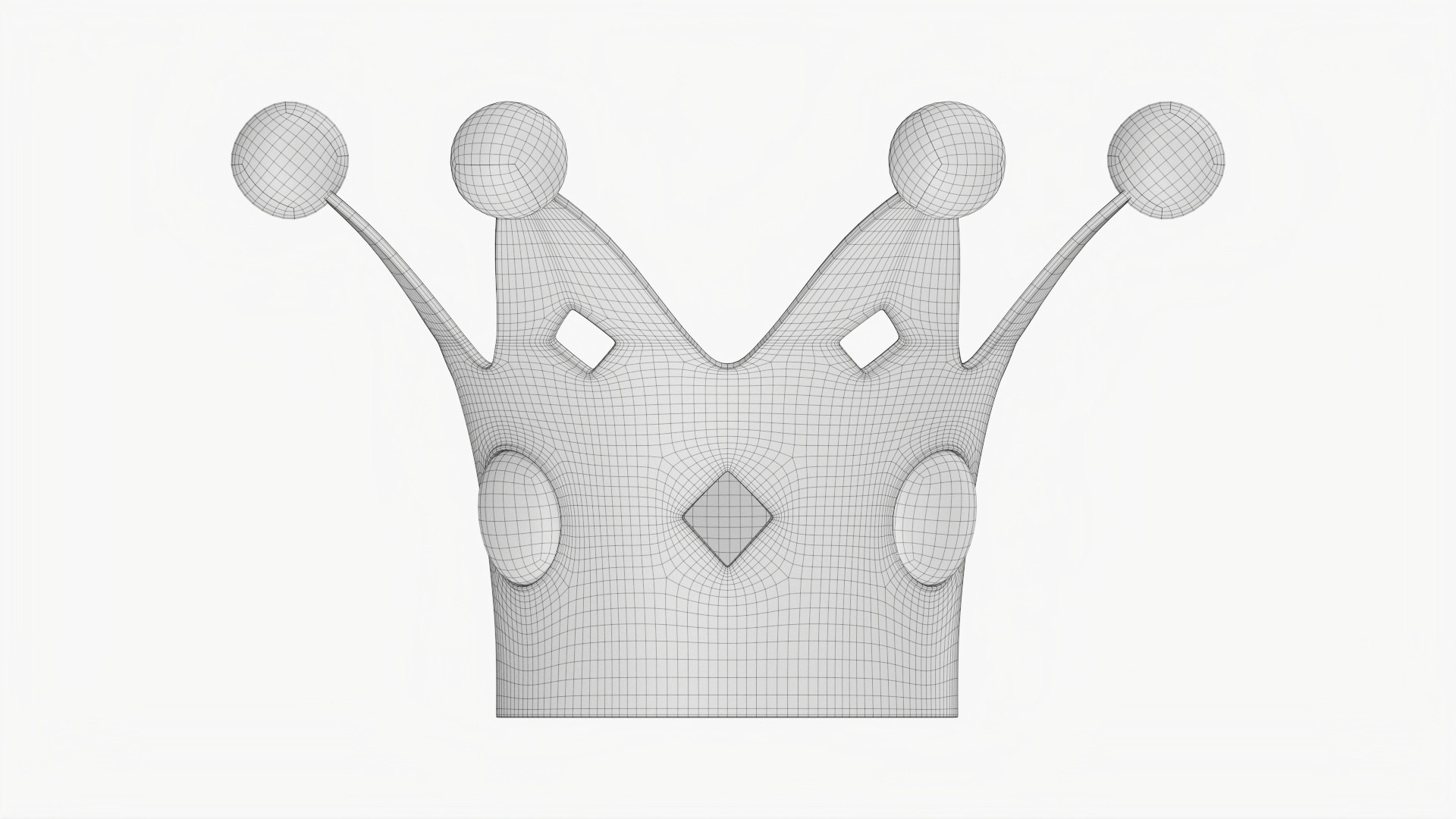 3D Crown With Colored Stones Model - TurboSquid 1766339