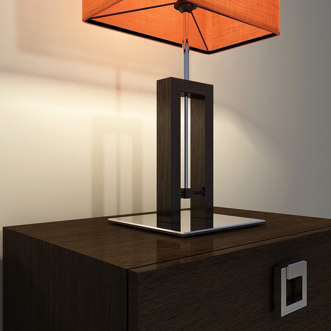 3d contemporary table lamp model