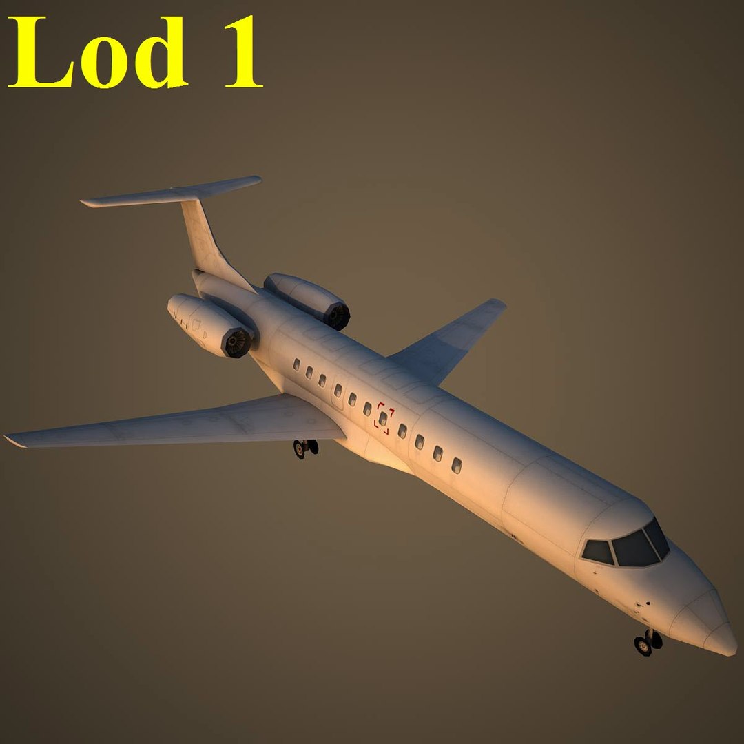 3d Embraer Basic Model