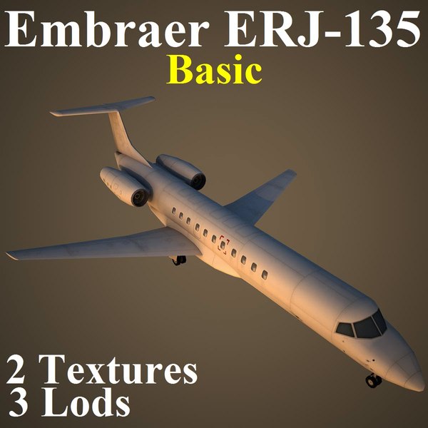 Embraer ERJ 135 3D Models for Download | TurboSquid