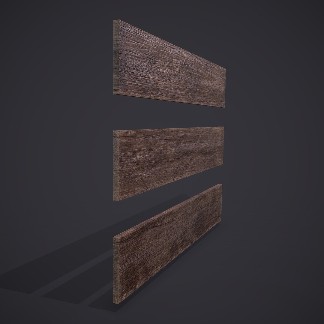 3D Wood Planks Model - TurboSquid 1467377