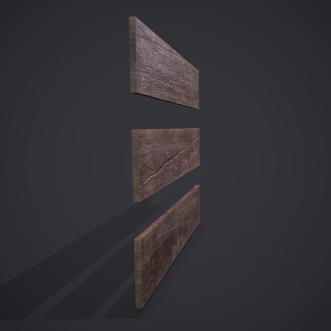 3D Wood Planks Model - TurboSquid 1467377