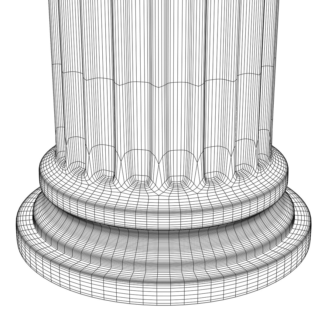 Ionic Column 3D Model - TurboSquid 2349442