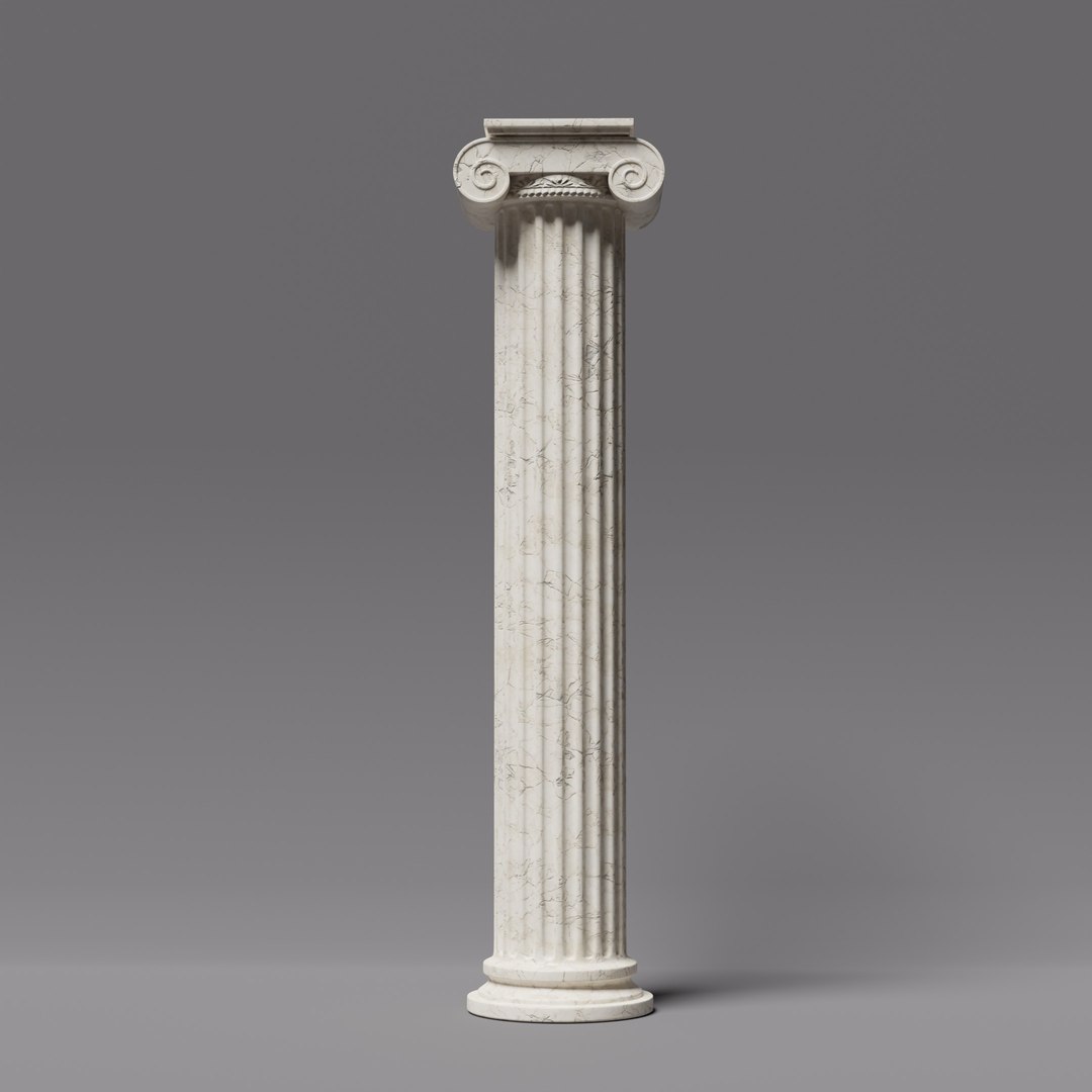 Ionic Column 3D Model - TurboSquid 2349442