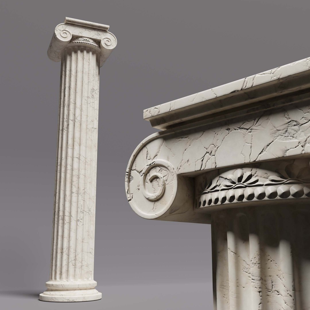 Ionic Column 3D Model - TurboSquid 2349442