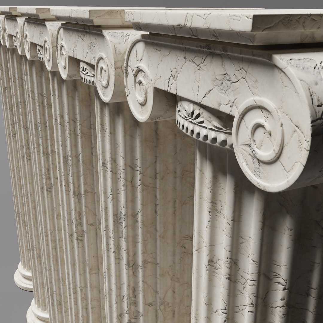 Ionic Column 3D Model - TurboSquid 2349442