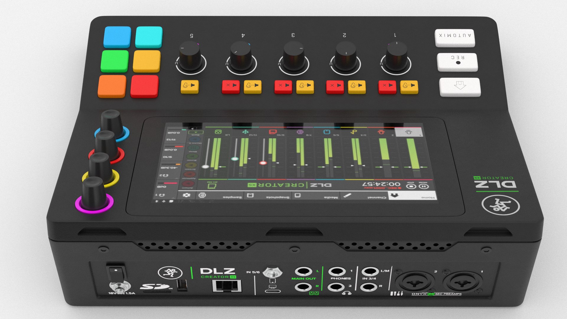 3D Mackie DLZ Creator XS Compact Podcast Broadcast Mixer - TurboSquid ...