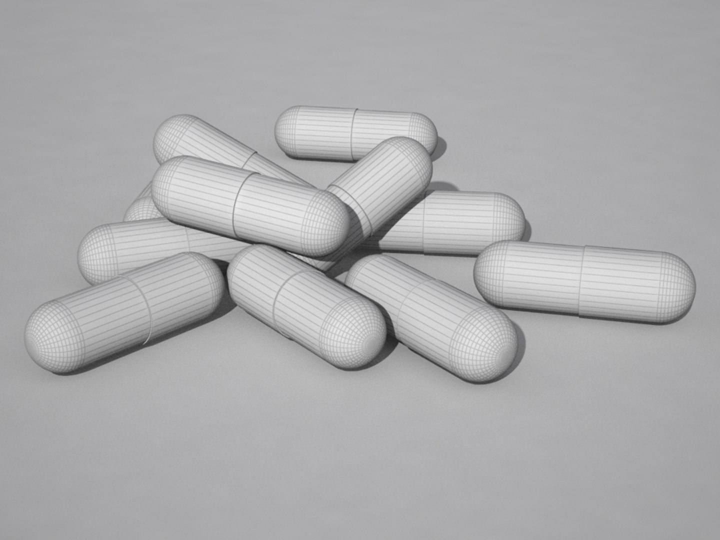 Vitamins Capsules 3D Model - TurboSquid 1496947