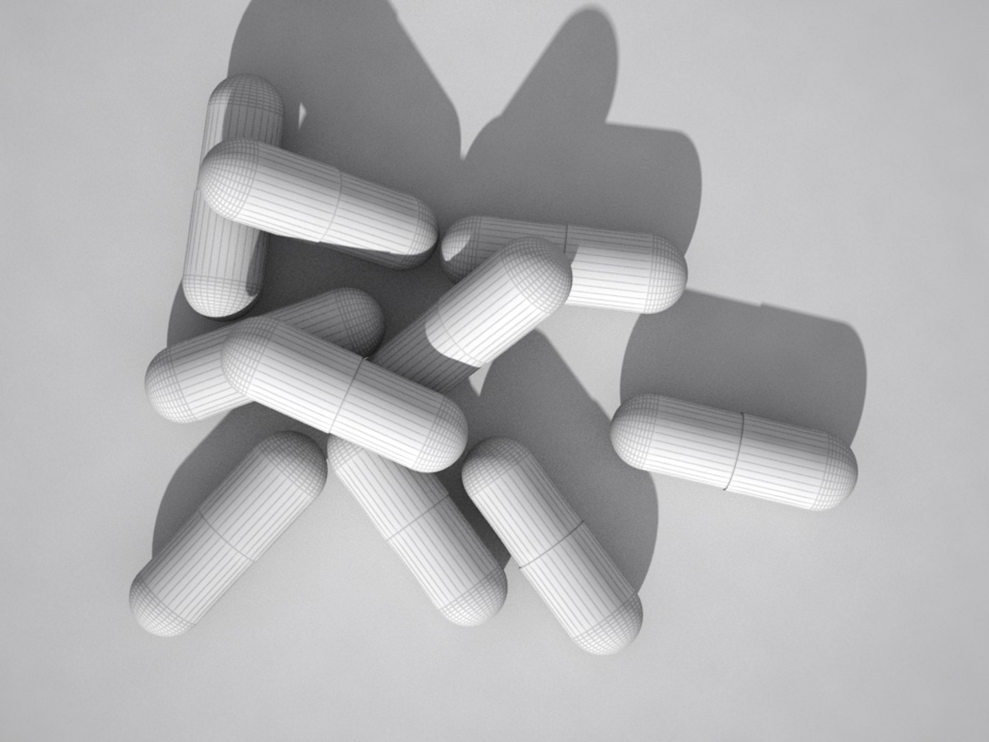 Vitamins Capsules 3D Model - TurboSquid 1496947