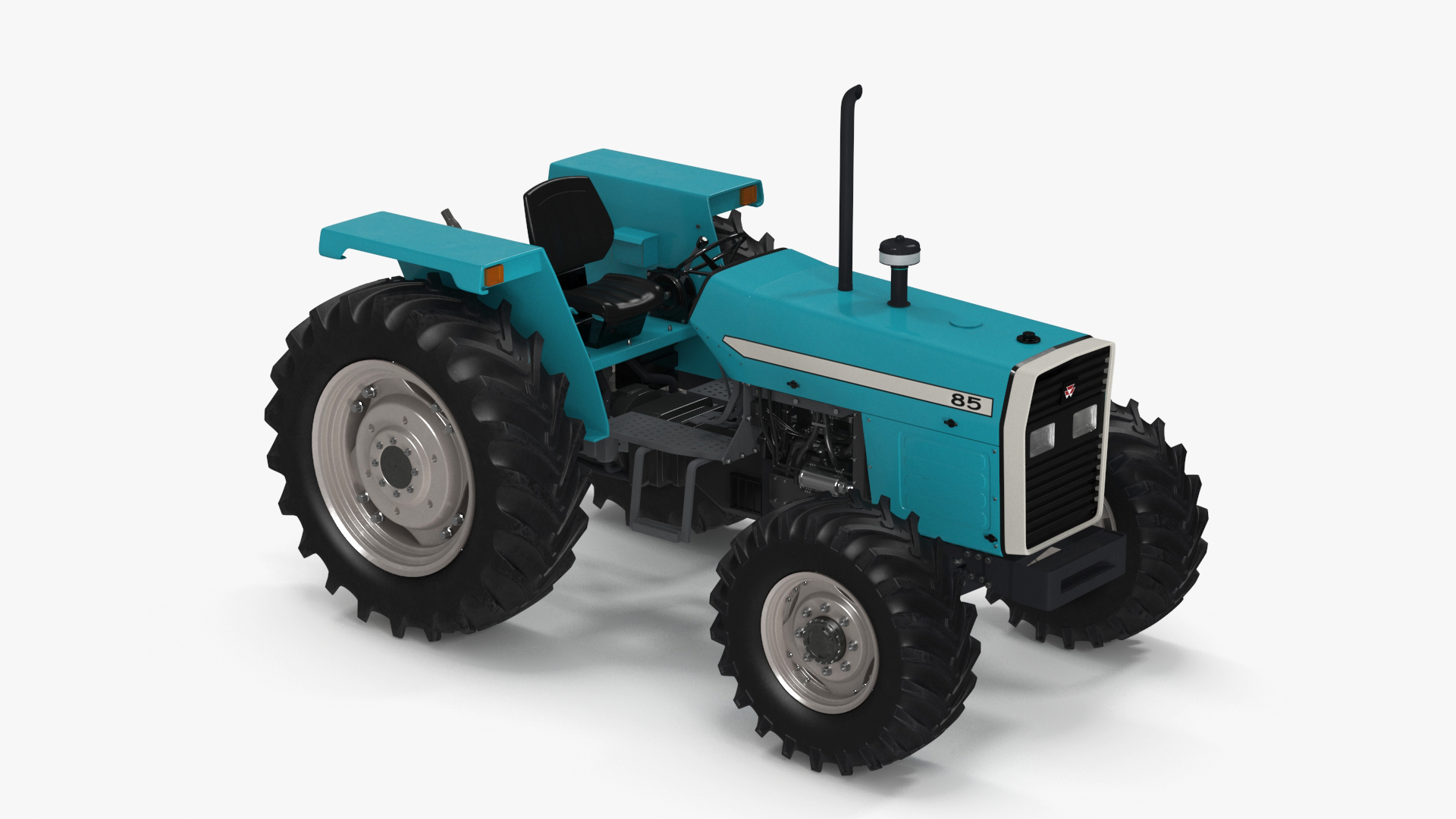 Farm Tractor Rigged Model - TurboSquid 2217439