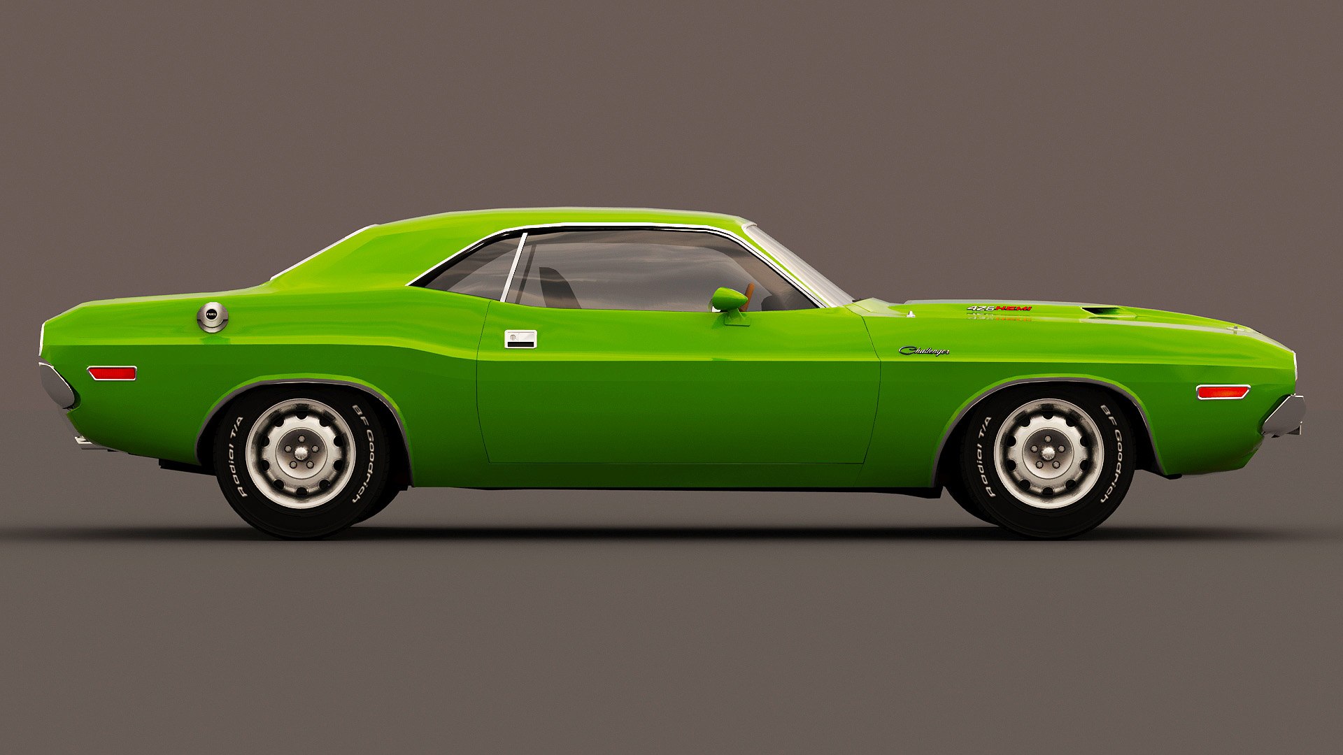 3D Dodge Challenger Rt 1970 - TurboSquid 1987752