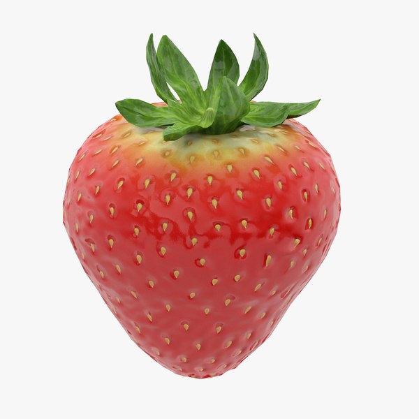 modelo 3d Strawberry Low Poly PBR - TurboSquid 2096555