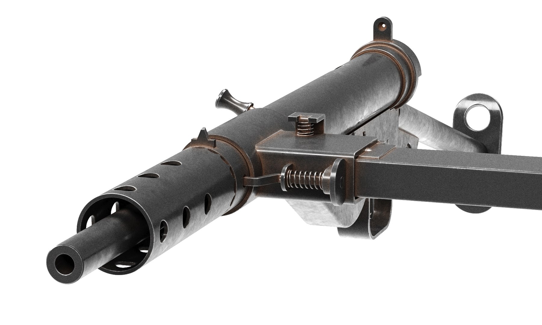 STEN Submachine Gun With Inner Workings 3D Model - TurboSquid 2409237