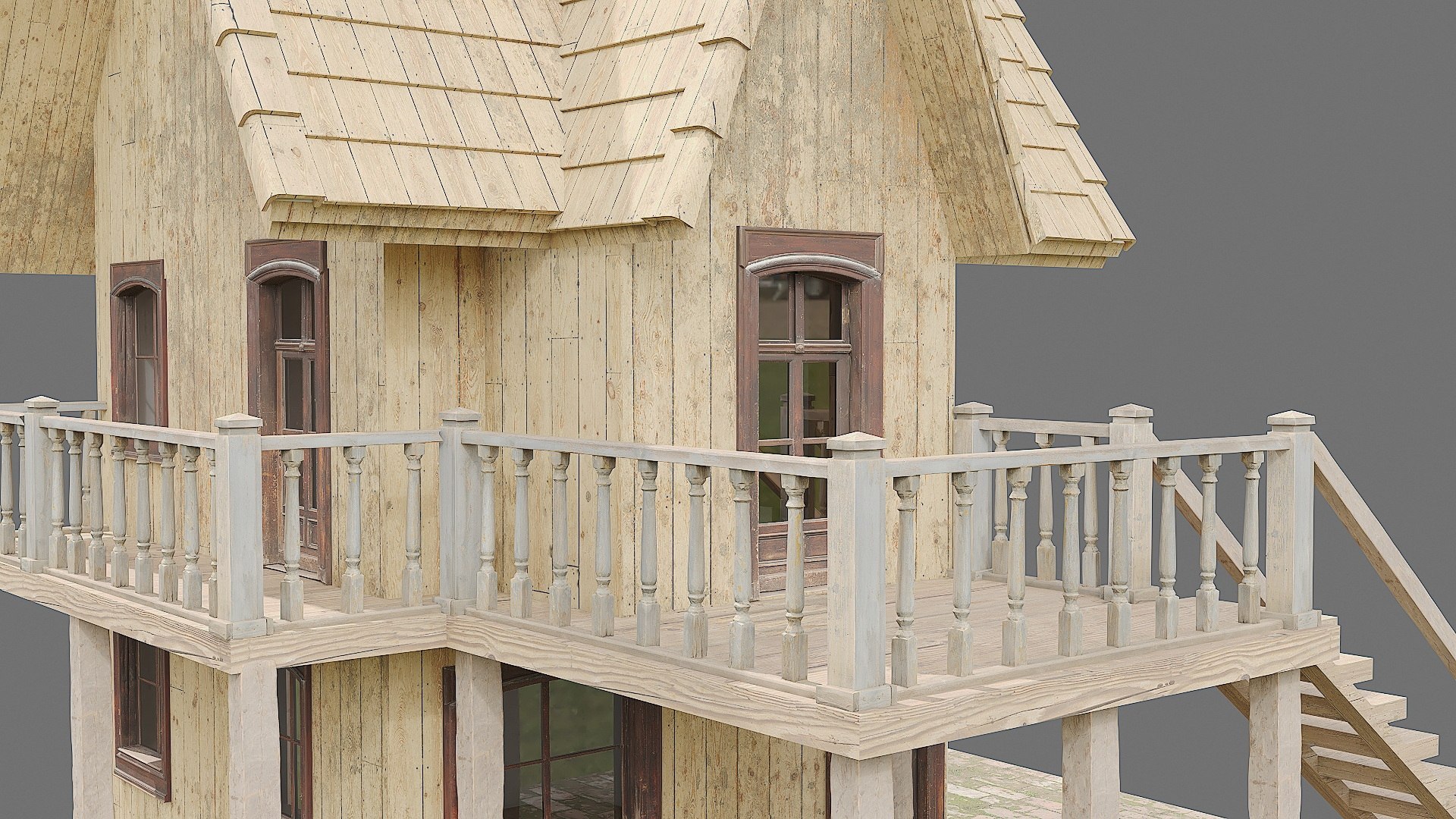 Wood Game Hause 3D - TurboSquid 1974139