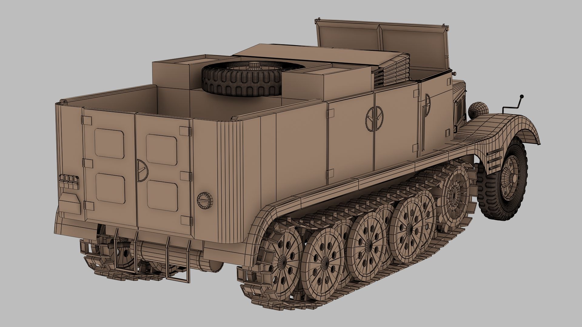 3D Model SdKfz 11 - TurboSquid 2026499