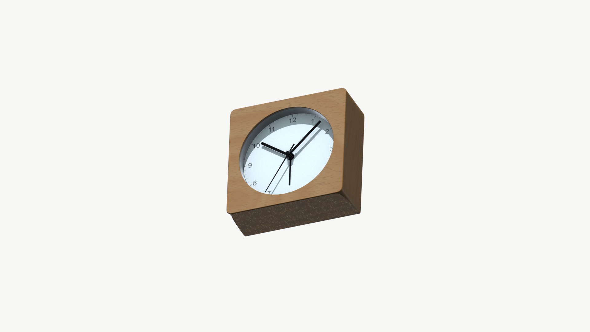 3D Wooden Desk Clock - TurboSquid 2272504
