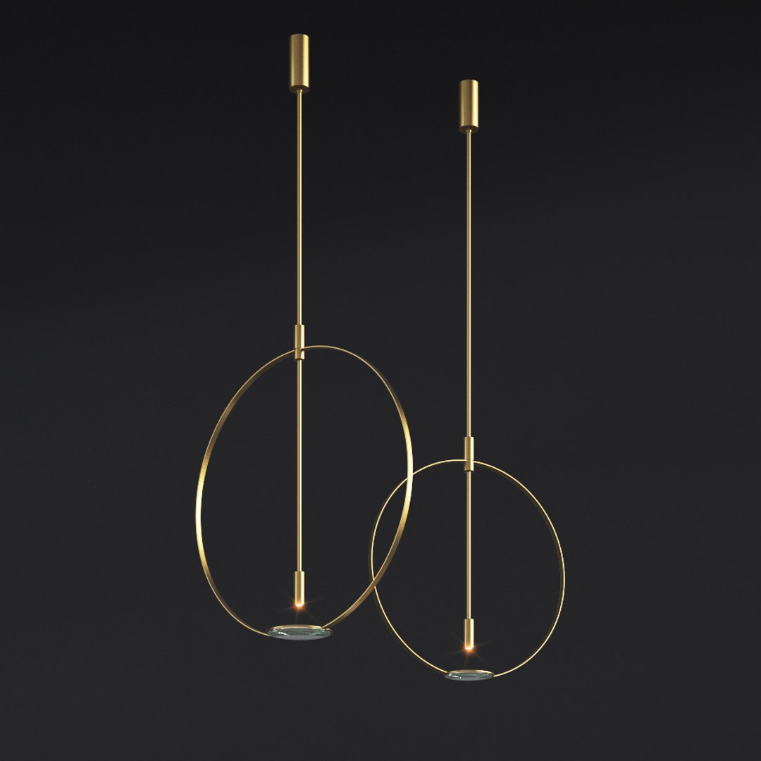 3D Model Magnifier Celing Pendant Lamp - TurboSquid 1571730