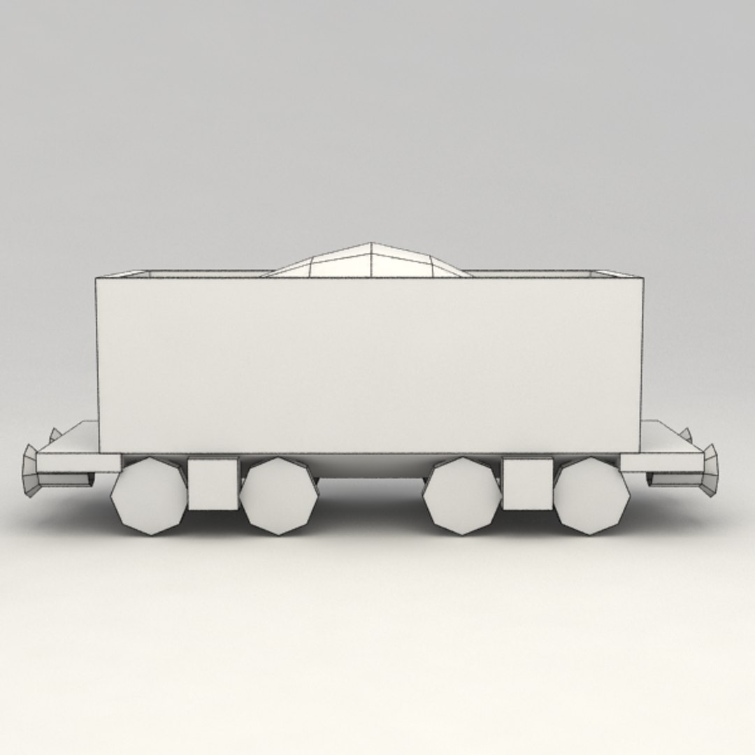 Coal Car 3d Obj