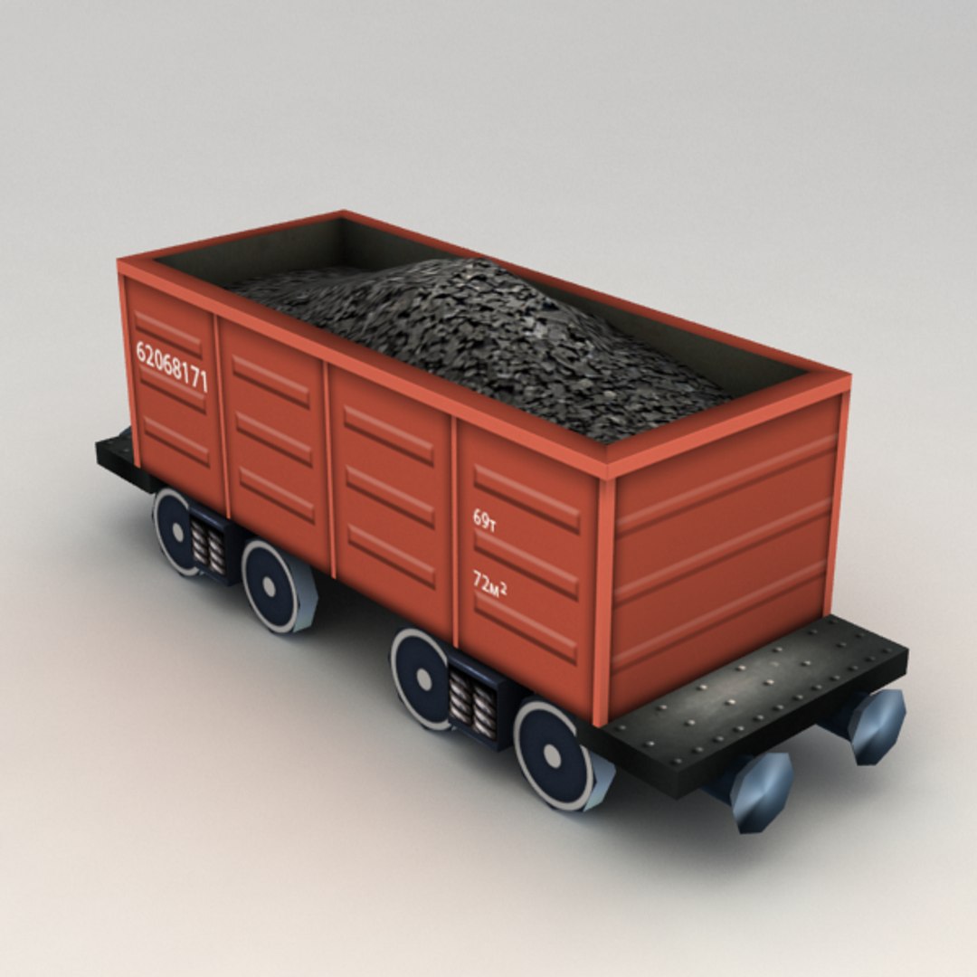 Coal Car 3d Obj