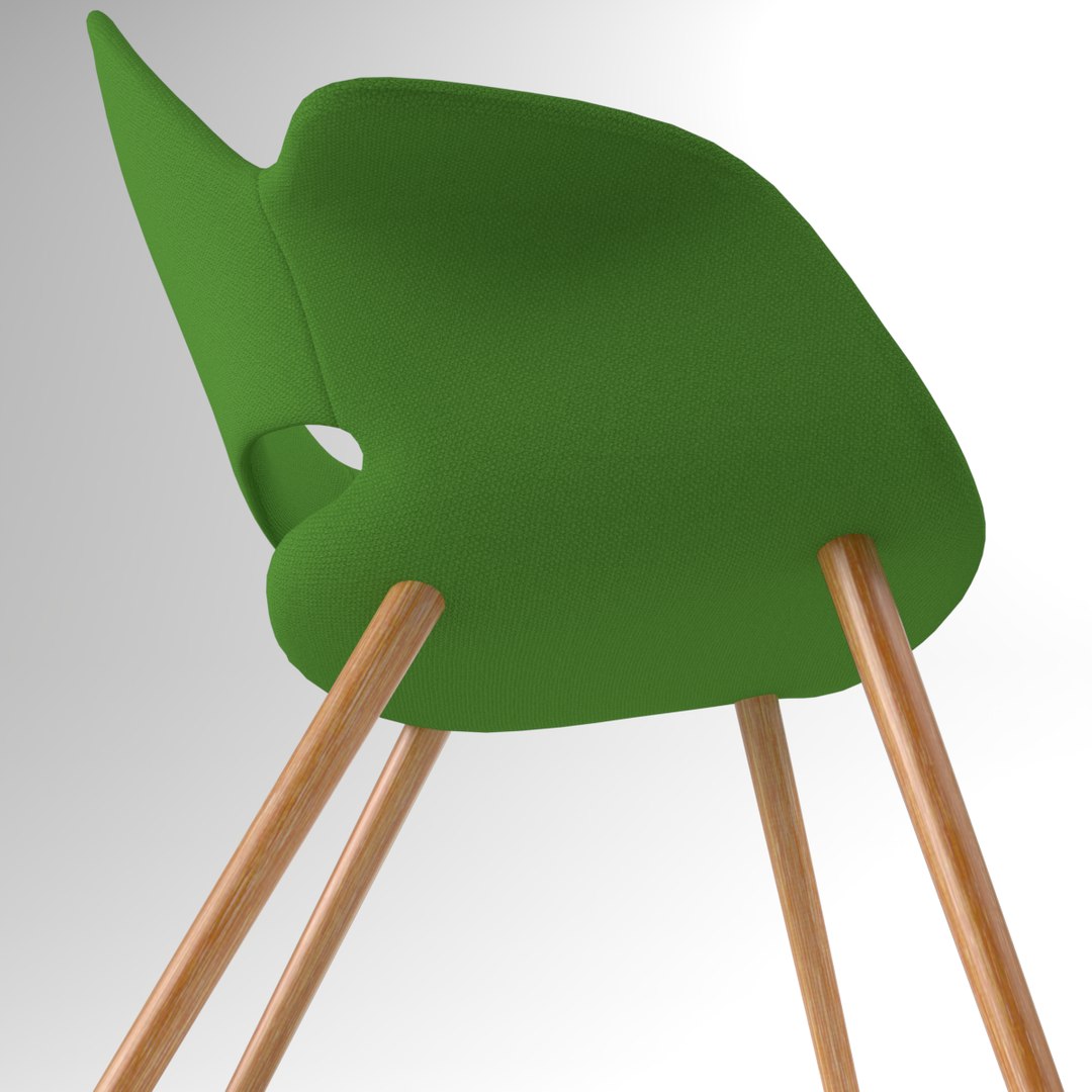 3D Interior Vitra Organic Chair Model - TurboSquid 1250774