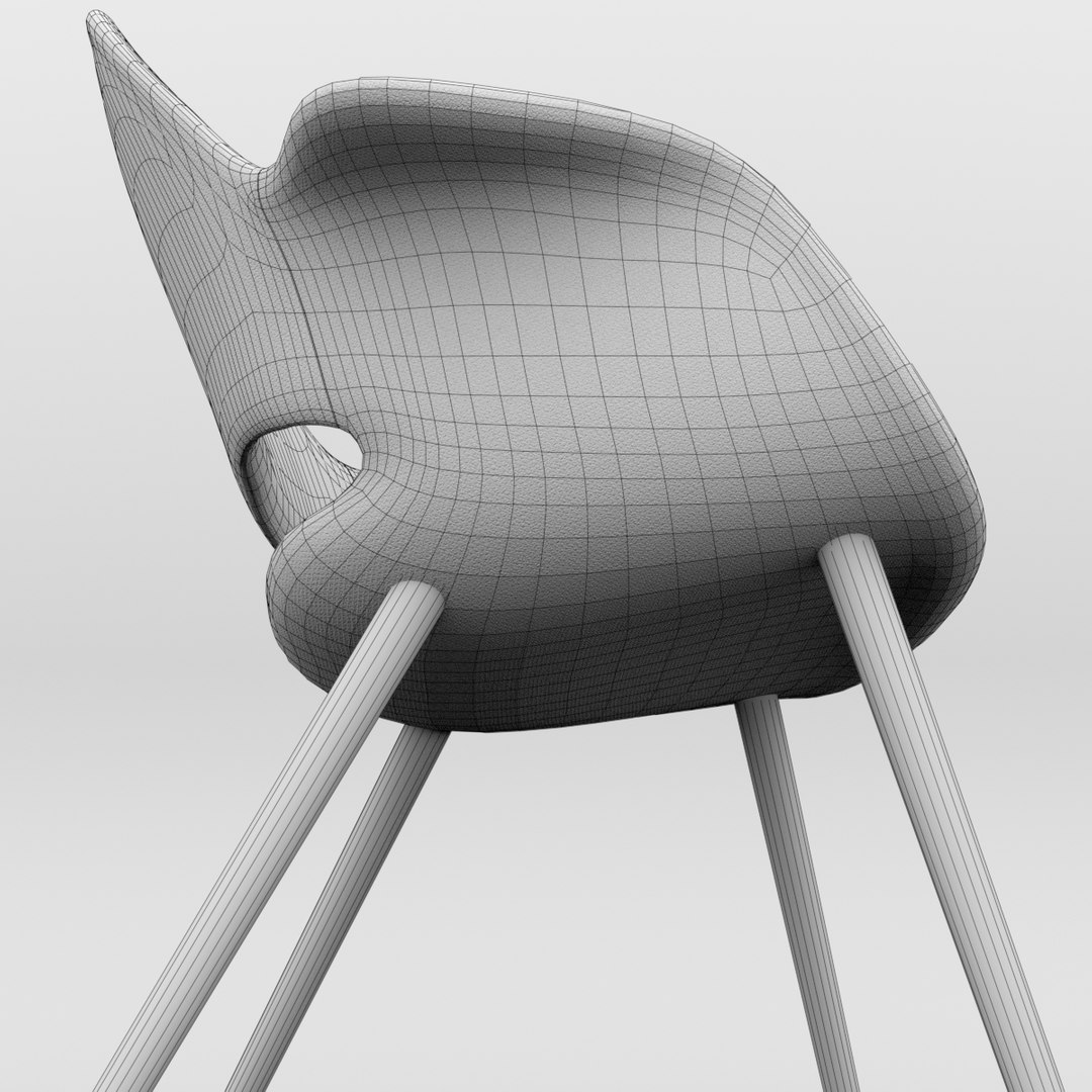 3D Interior Vitra Organic Chair Model - TurboSquid 1250774