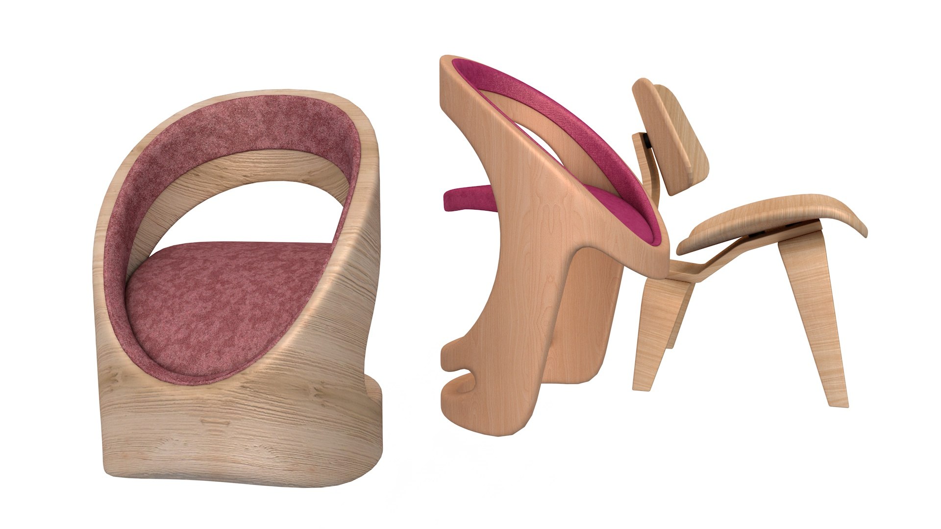 Modern Tube Chair collection 2 3D model - TurboSquid 1765603