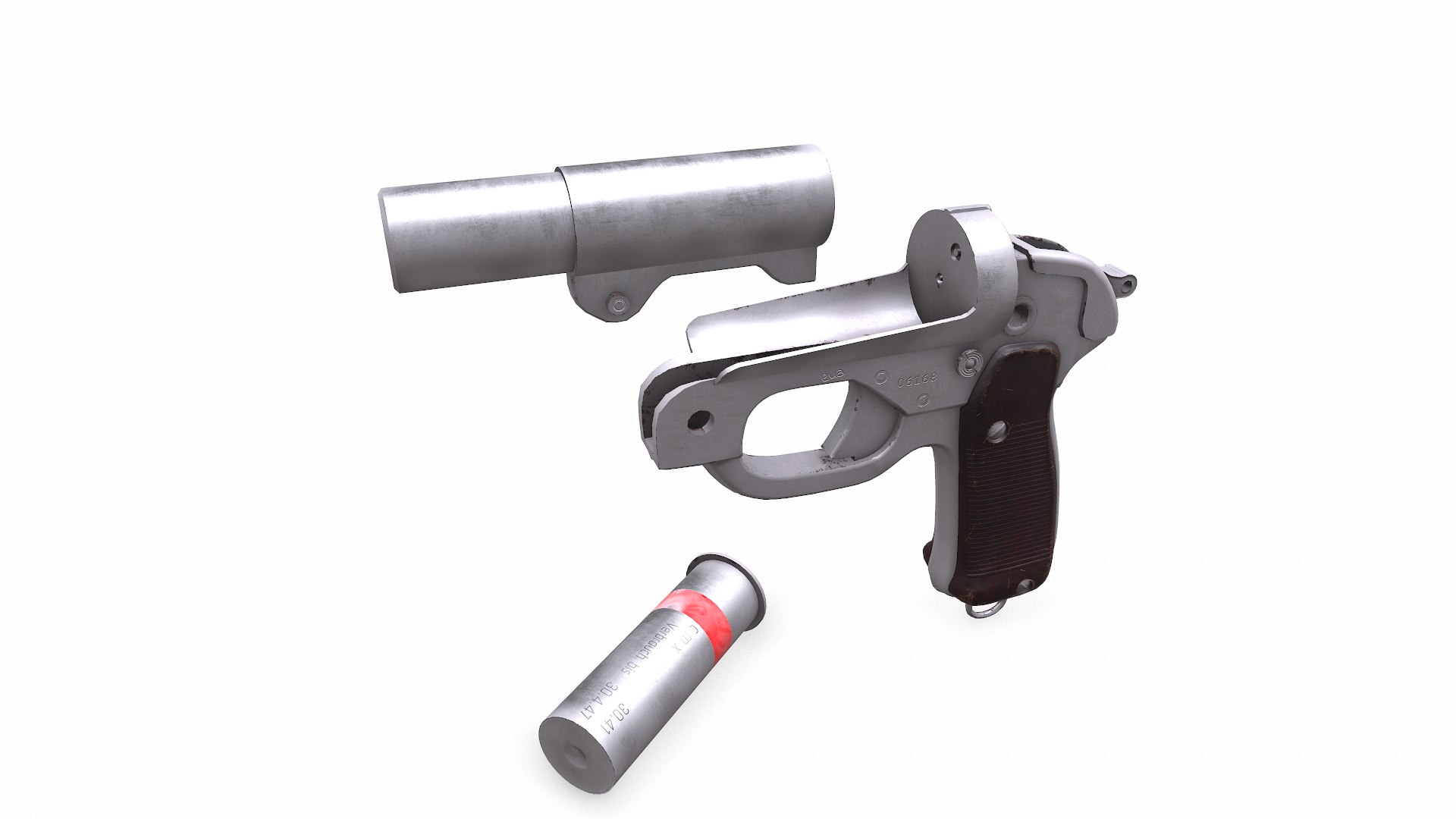 3D Leuchtpistole 42 LP42 Flare Gun Low-poly PBR - TurboSquid 2155344