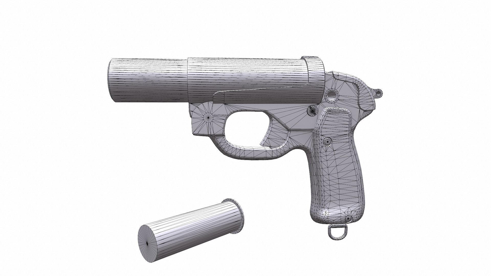 3D Leuchtpistole 42 LP42 Flare Gun Low-poly PBR - TurboSquid 2155344