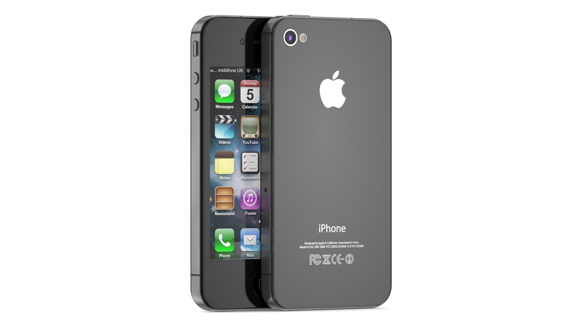 3D Model Apple IPhone 4S Black - TurboSquid 2073736
