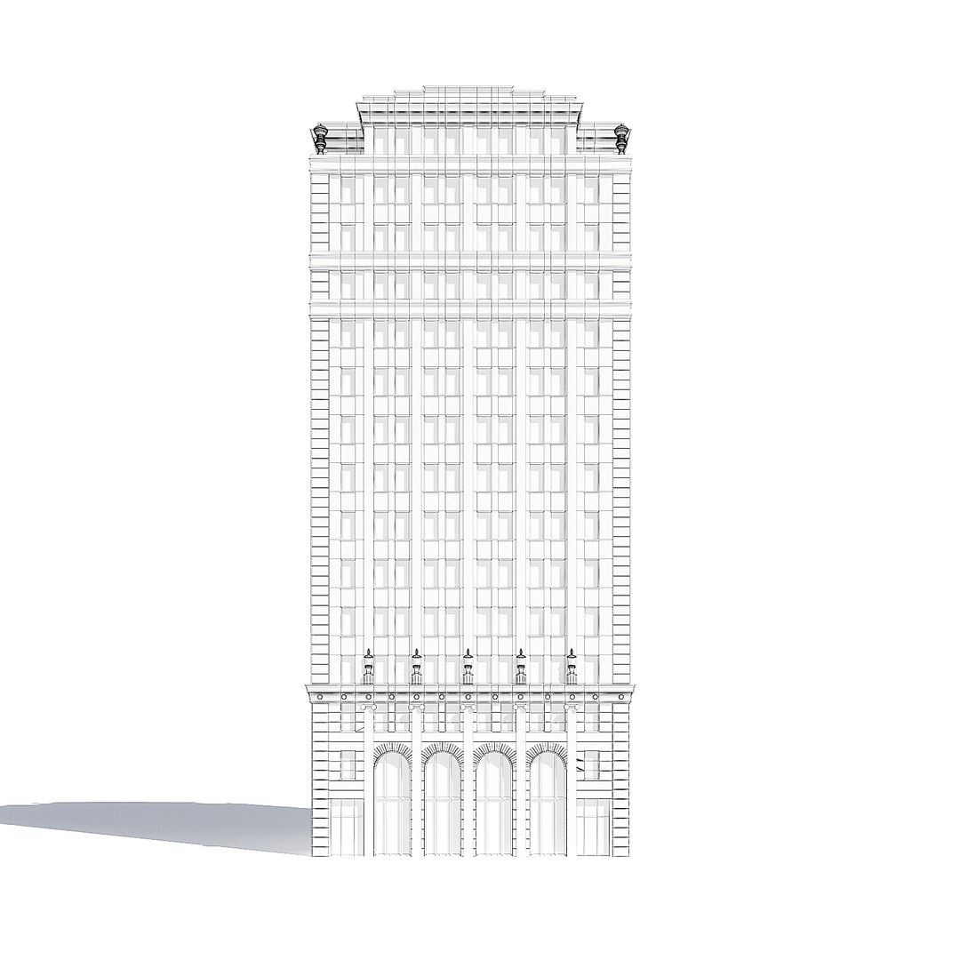 Tall Building 3D Model - TurboSquid 1517342